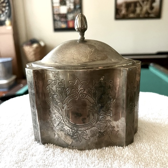 Accents | Vintage Ornate Lined Silver Storage Box With Lid | Poshmark